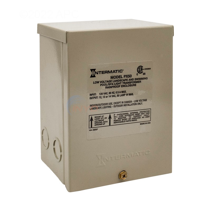 Intermatic 50 Watt Transformer - PX50 - INYOPools.com