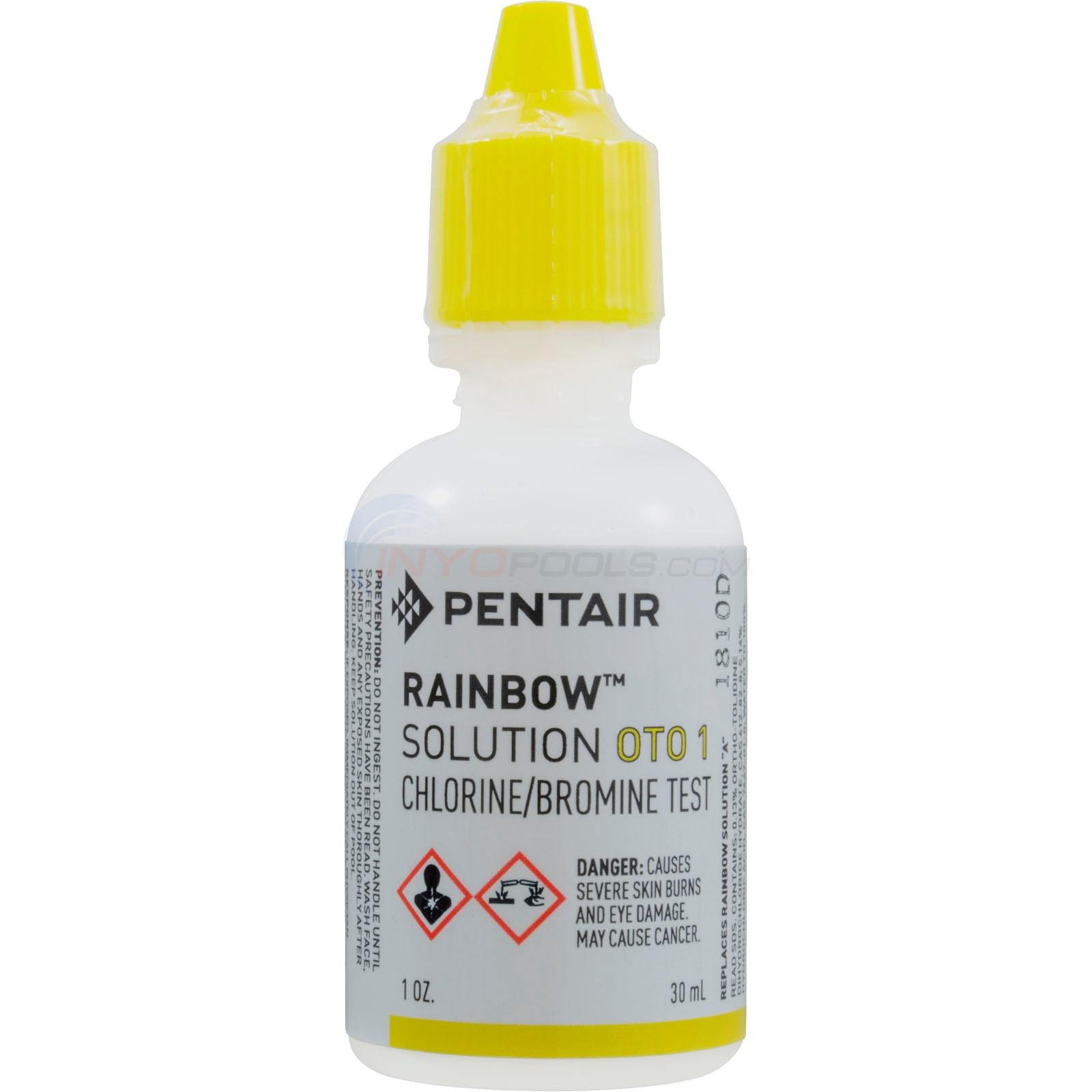 Pentair (Rainbow) OTO Solution #1 for Pool Test Kit, Chlorine, Bromine ...