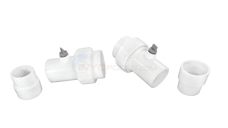 Raypak Rheem 2" PVC Unions for Heat Pump, Set of Two - H000055 ...