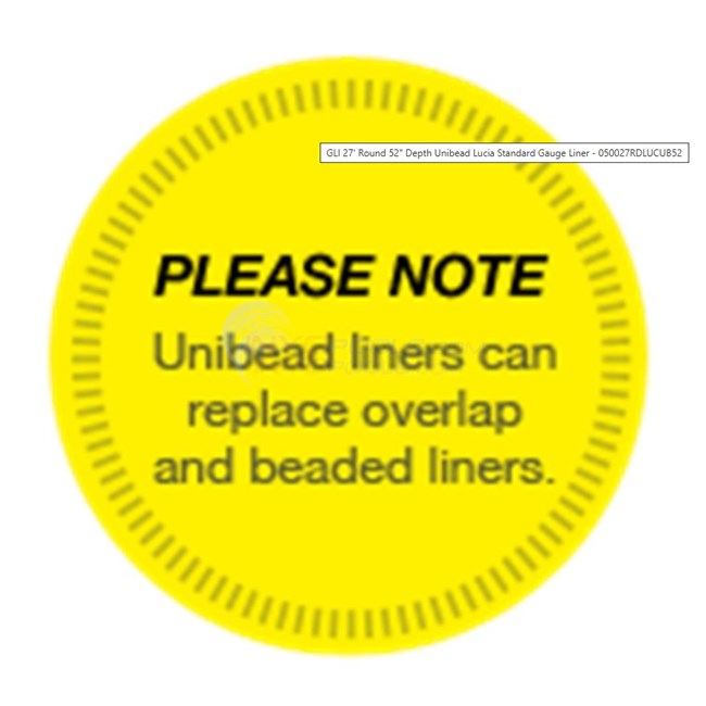 27 Round 54 Depth Unibead Brighton Prism Standard Gauge Liner 27-round-54-depth-unibead-brighton-prism-standard-gauge-liner
