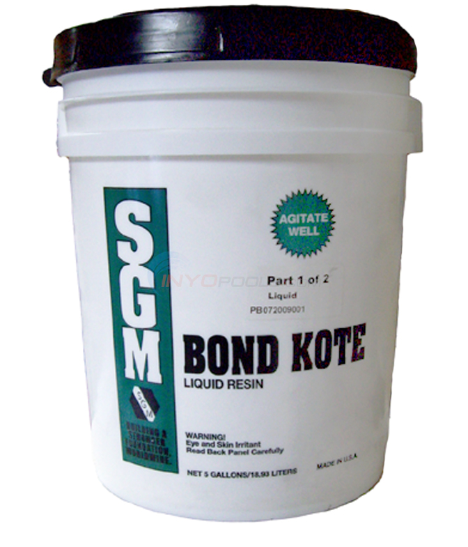 SGM Bond Kote Liquid Resin 5 Gal. - PBBK5 - INYOPools.com