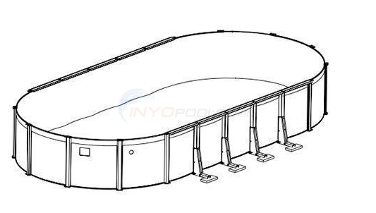 Wilbar 15' x 26' x 54 Oval Venture Pool - PVENYM152654RSRA - INYOPools.com