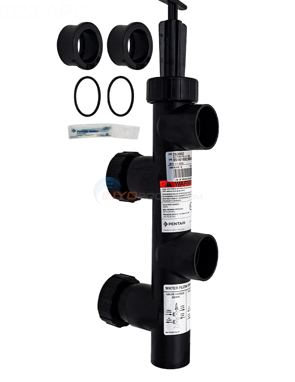 Pentair Push Pull Valve, Am Prod/Pent DE Filter, 8" w/Unions ...