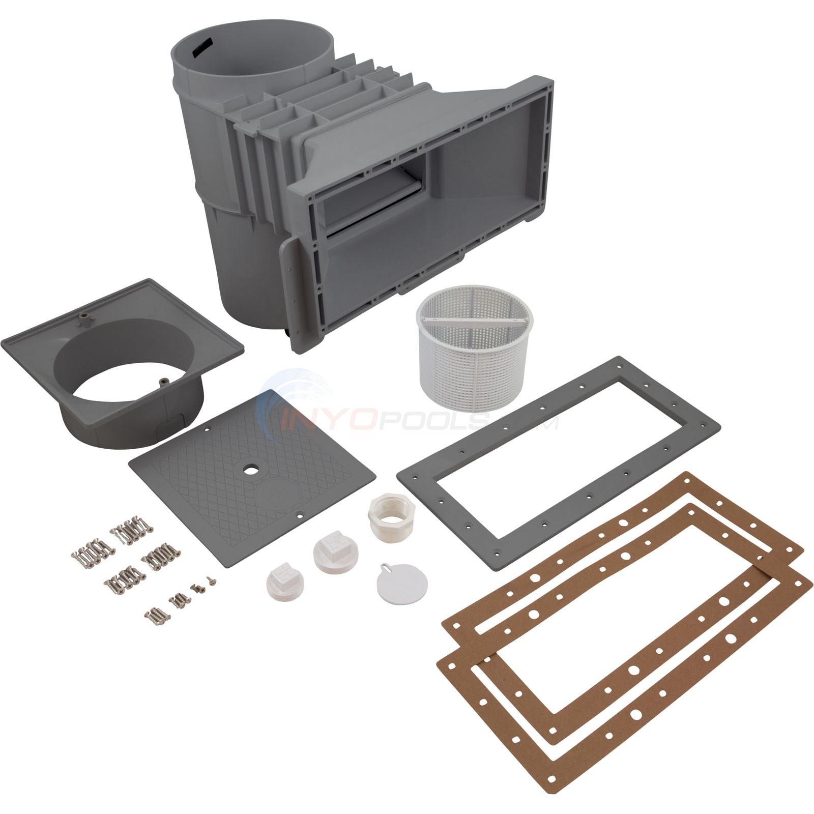 Hayward Wide Track Auto-Skim Pool Skimmer, Vinyl/Fiberglass, Dark Gray ...