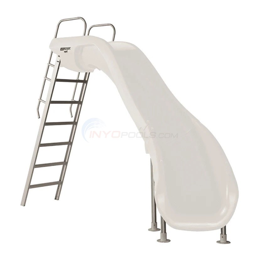S.R. Smith SR Smith Rogue2 Pool Slide | White, Right Turn - INYOPools.com