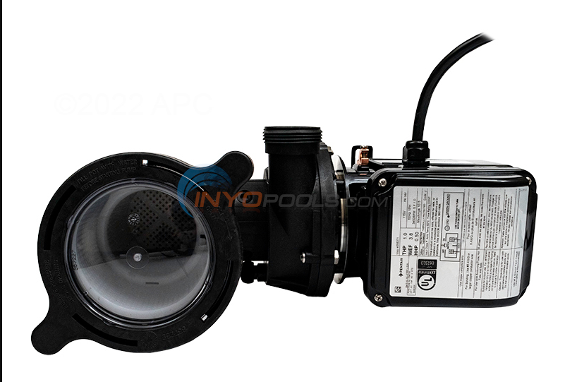 Pentair OptiFlo 1HP Horizontal Above Ground Pool Pump with 3' Standard ...