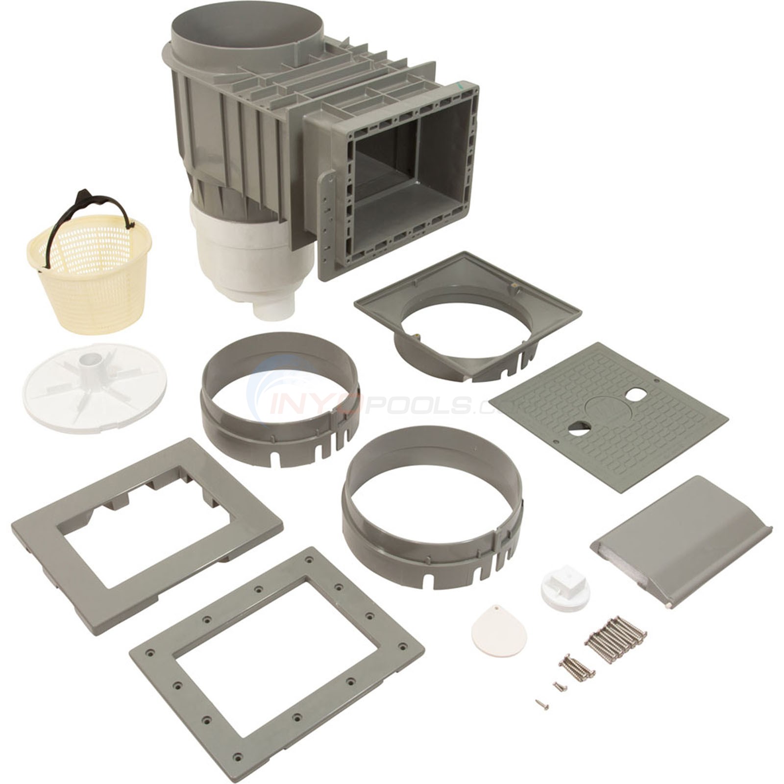 Waterway Renegade Complete Skimmer - Gray 2" Ports Fiberglass ...