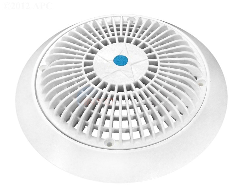 AquaStar 8" Star Anti-Entrapment Cover and Frame - White - INYOPools.com