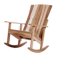 Western Red Cedar Athena Rocker Chair - RC22U - INYOPools.com