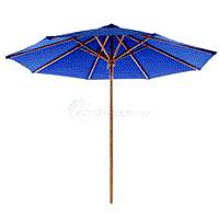 Java Teak Umbrella - Blue - TU90B - INYOPools.com