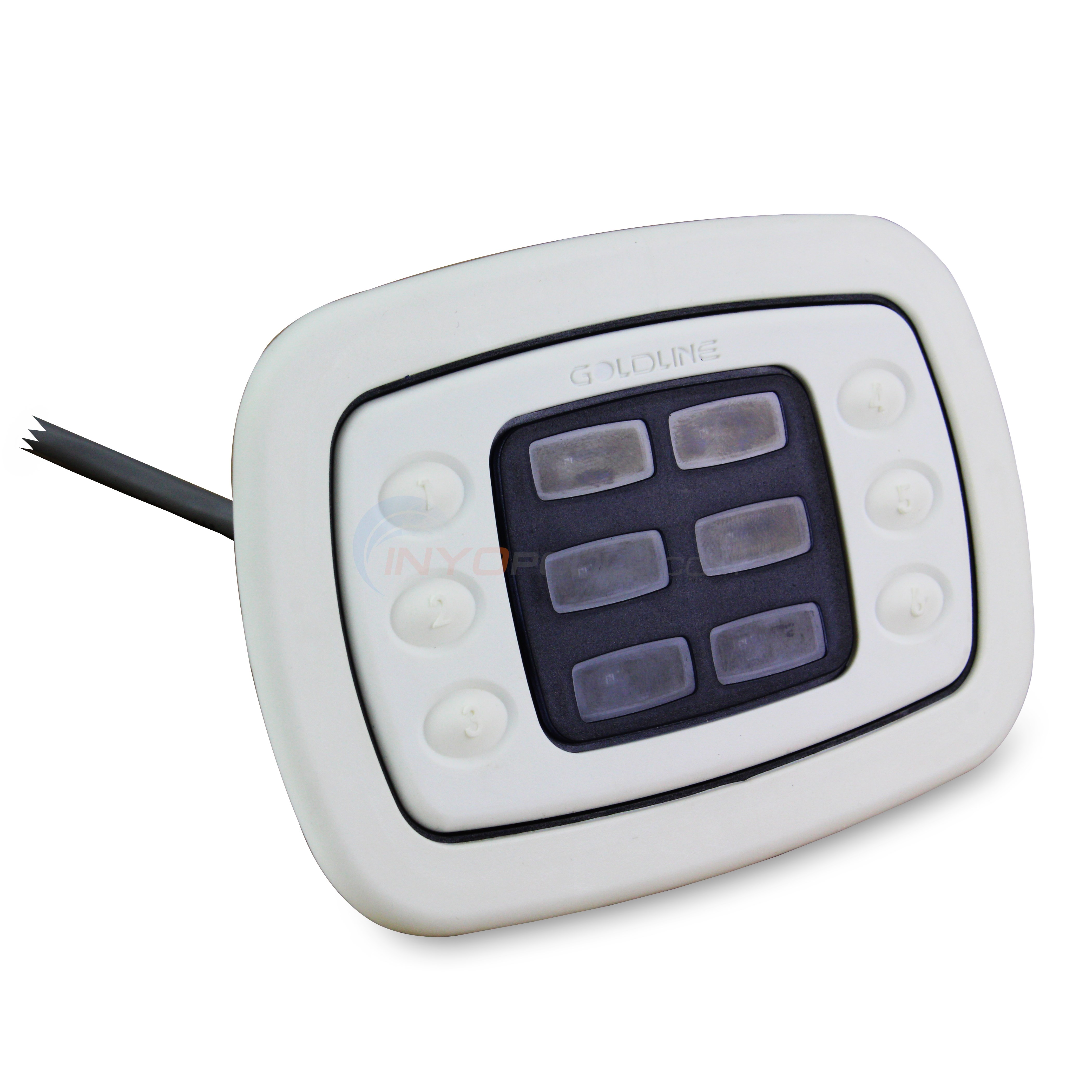 Hayward 6 Function Wired Spa Side - White - AQL-SS-6B-W - INYOPools.com