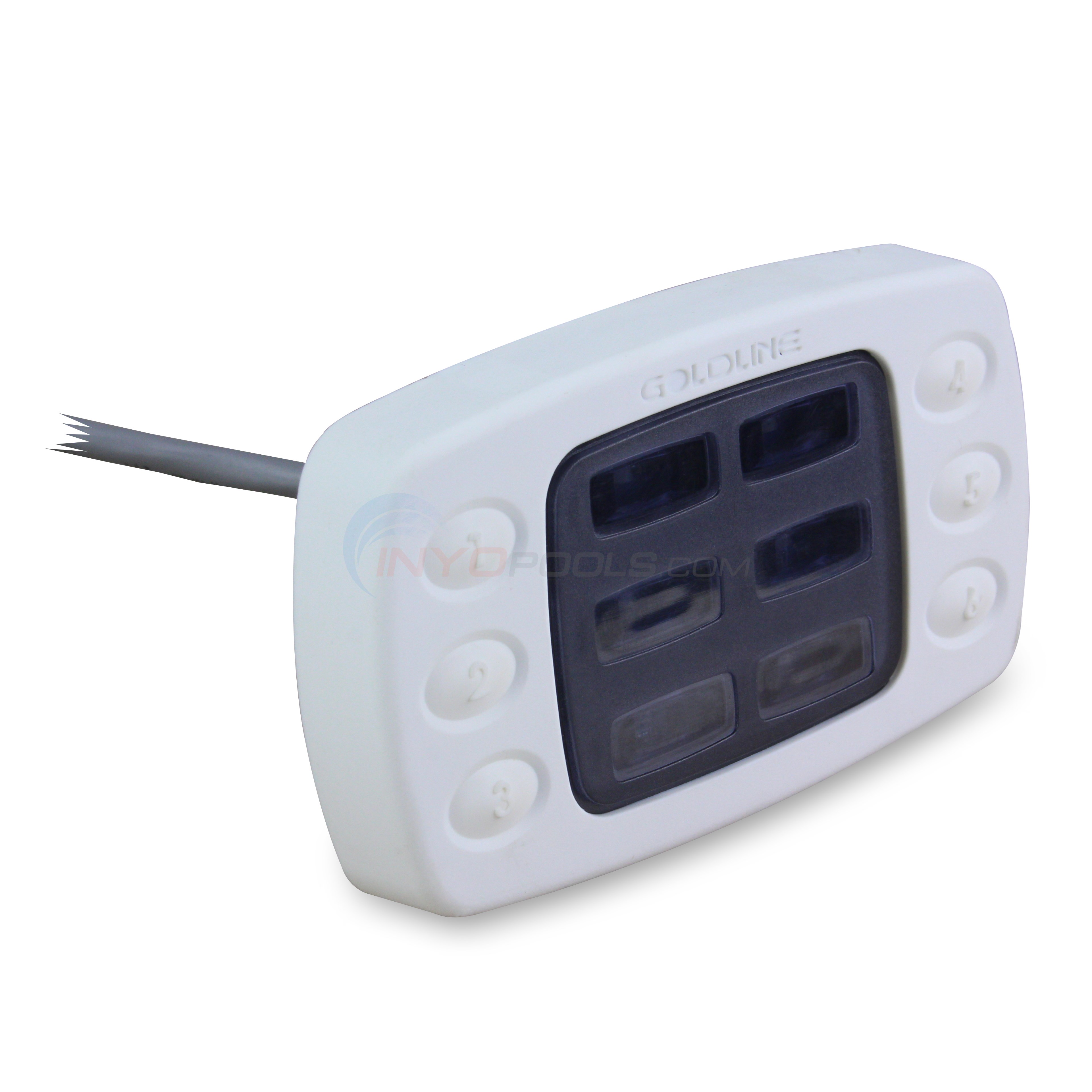 Hayward 6 Function Wired Spa Side - White - AQL-SS-6B-W - INYOPools.com