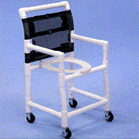 Aqua Creek 22" Wide Deluxe PVC Shower/Commode Chair - INYOPools.com