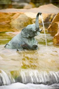 Aquascape Sitting Elephant Spitter - 10.5"H - 98351 - INYOPools.com