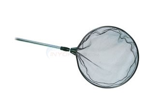 Pro Fish Net Round with Black Soft Netting (w/ Extendable Handle ...