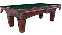 Harvil Oxford 8-foot Billiard Table w/ Wine Felt - NG2632 - INYOPools.com