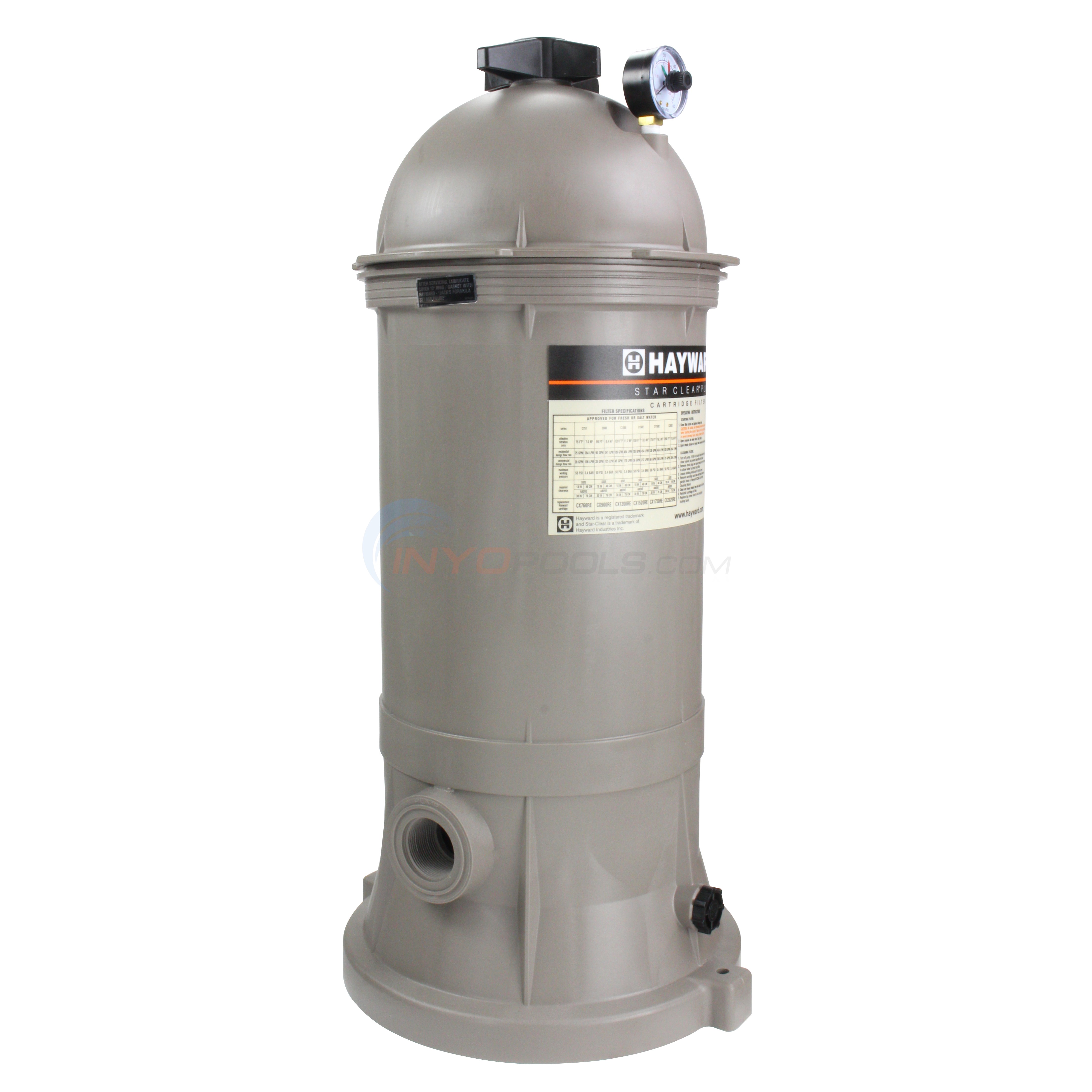 Hayward Star Clear Plus 75 Sq Ft. Filter 1 1/2" Ports - C751 ...
