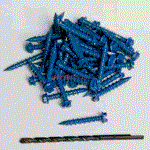 Concrete Screws 3/16" x 1-1/4" Hex Head w/1 Drill Bit (Case of 100 ...