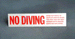 Cinderella Non-Diving Label - No Dive - NDL1 - INYOPools.com