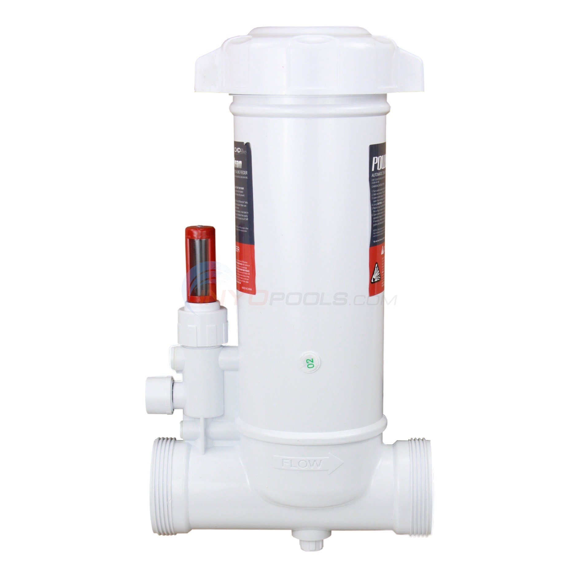 CMP POWERclean ULTRA In-Line Chlorinator, 5 Lbs. Capacity, with Clear ...