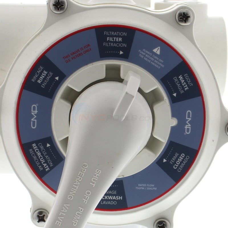 Praher Side Mount Multiport Valve, 1-1/2", with PacFabPentair DE ...