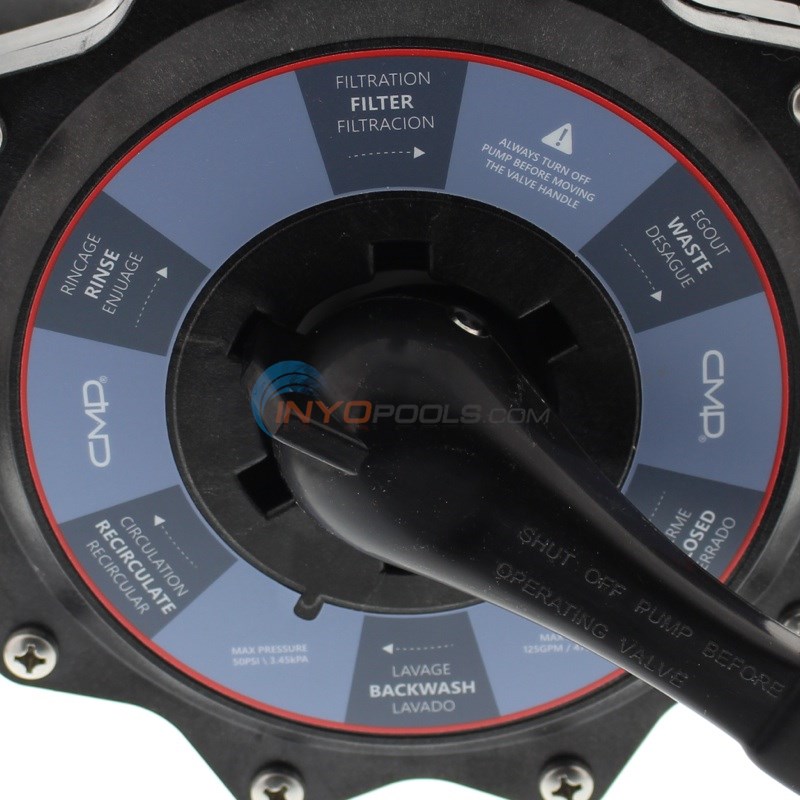 Multi-Port Valve, Clamp Style with 2" Ports for Pentair Tagelus ...