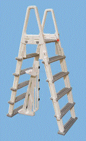 Confer Plastics Heavy Duty A-Frame Ladder w/ Barrier - 7000B ...