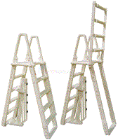 Confer Plastics Above ground A-Frame Ladder 48-54" - 7100B - INYOPools.com