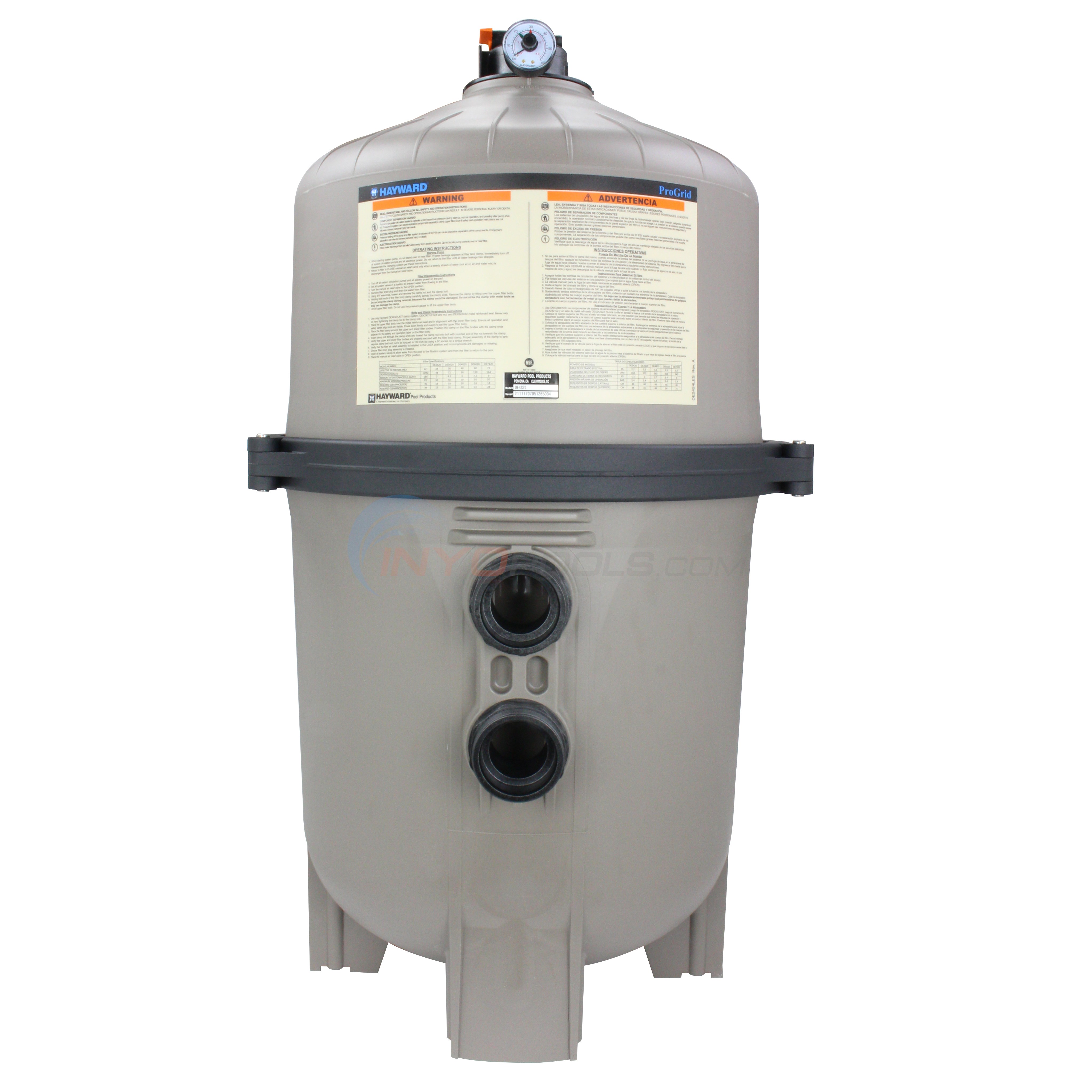 Hayward Pro-Grid DE Pool Filter, 60 sq ft, Valve Not Included ...