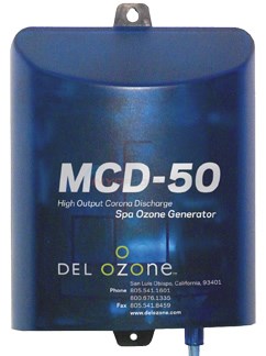 Del Ozone DEL MCD-50 Ozonator, 120V/240V 4 Pin AMP Cord - - INYOPools.com