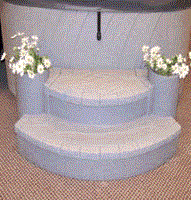 Dream Maker Spa Roto Steps - Grey - 300775GG - INYOPools.com