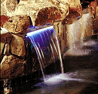 Fiberstars Waterfall Light Bar 12 in wide 45 ft Cable - INYOPools.com