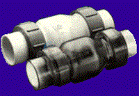 Flo Control Clear Flo Check Valve 2", 2 lb Spring - 1702C20 - INYOPools.com