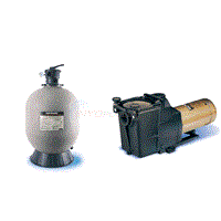 Hayward Super Pump 1 HP Single Speed W/ S244T 24" Sand Filter & Valve ...