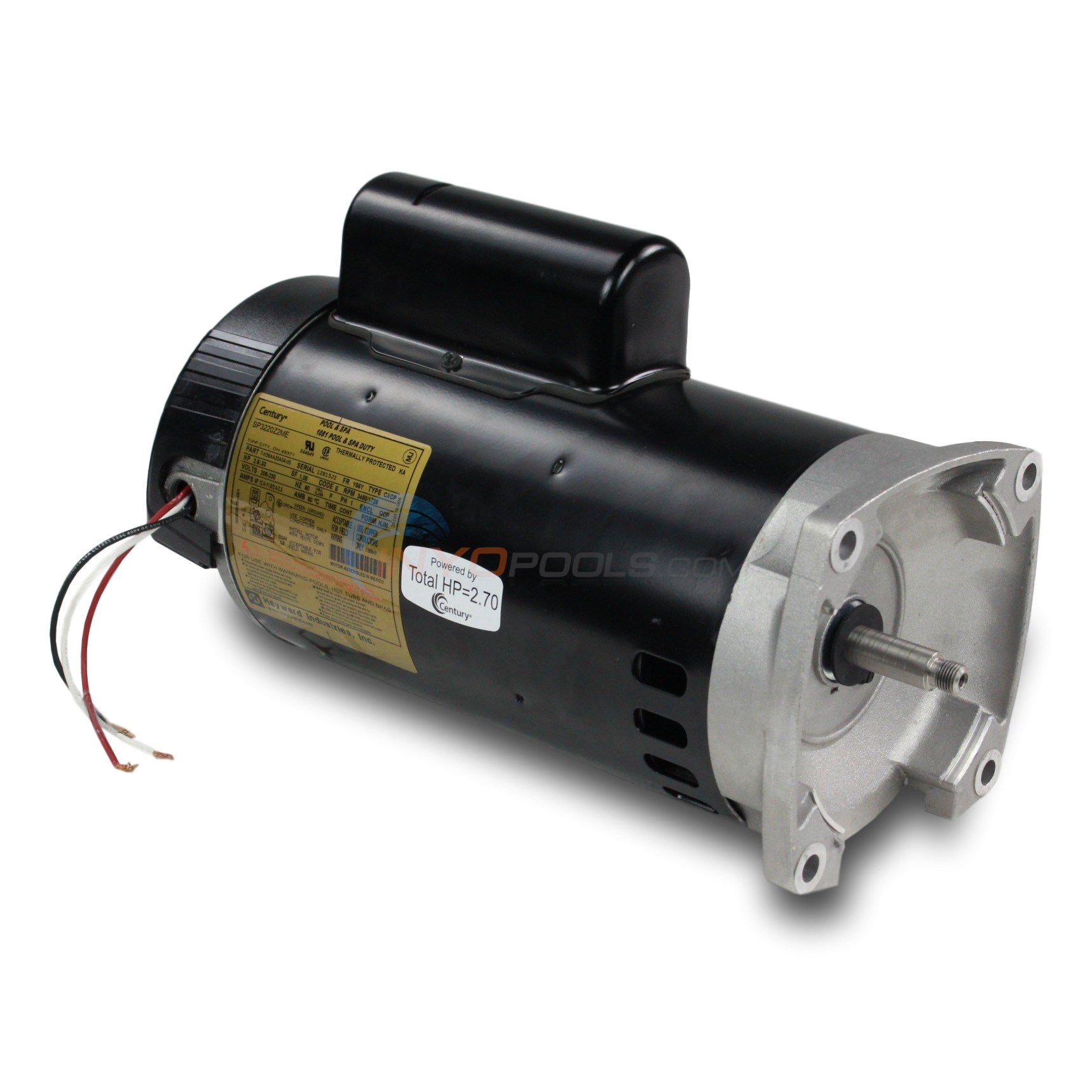 Motor, 2-1/2hp Maxrate 2-speed Tristar 208/230v (spx3220z2mer, sp3220z2mer) - INYOPools.com