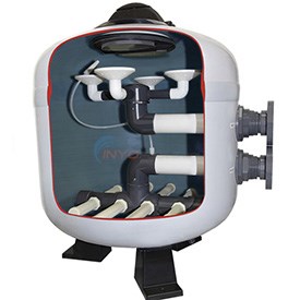 Hayward Commercial Fiberglass Sand Filter, 34in, 2in Bulkhead ...