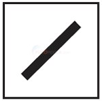 Inlays Depth Marker 6" Smooth Tile (/) Slash (1 Tile) - INYOPools.com