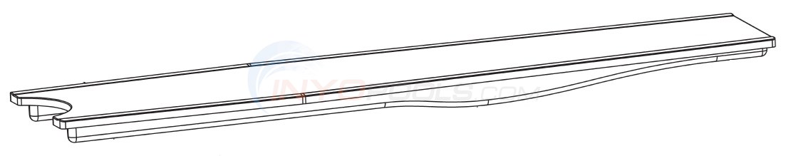 Interfab Inter-Fab T7 Diving Board - Board Only Summit Gray - INYOPools.com