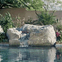 Interfab Vail - Pool Side Waterfall Light Granite - 450022 - INYOPools.com