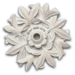 Pentair Circle of Leaves Rosette Sconce, 7" x 7", Gray Stone ...