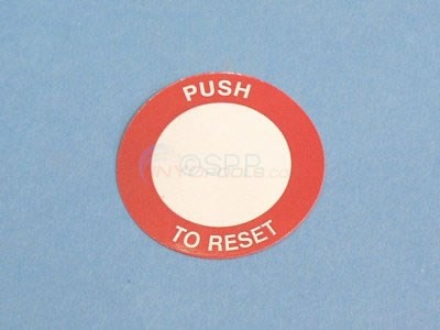 Label, Reset - LABEL-RESET - INYOPools.com
