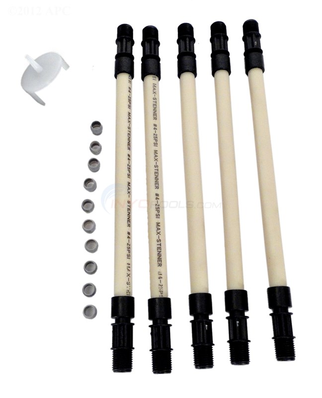 Stenner #4 Pump Tube Assembly w/Ends 45-4 (pkg 5) (mccp204) - INYOPools.com