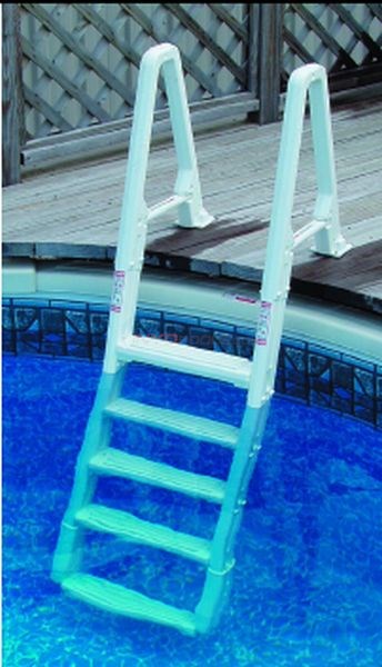 Confer Plastics In Pool 5-Step Ladder w/Barrier - 6100B - INYOPools.com