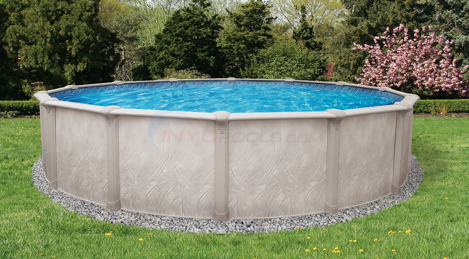 Opera 15' Round 52" Steel Pool with 8 " Toprail - NB1140 - INYOPools.com