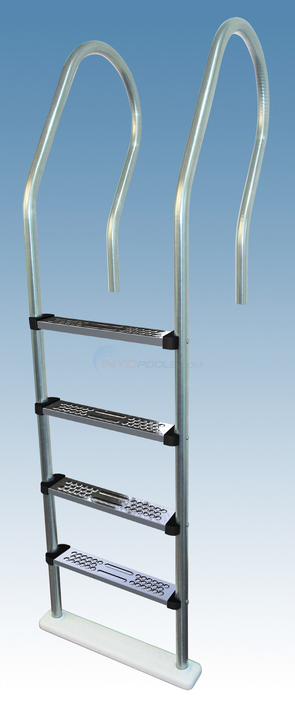 Blue Wave Stainless Steel Tread Reverse Bend In-Pool Ladder - INYOPools.com