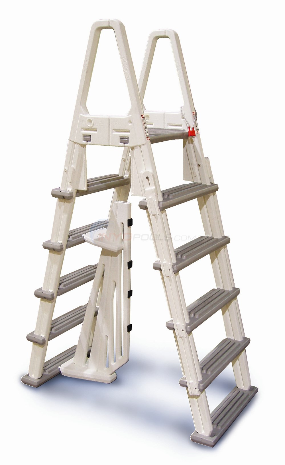 Confer Plastics Heavy Duty A-Frame Ladder w/ Barrier - 7000B ...