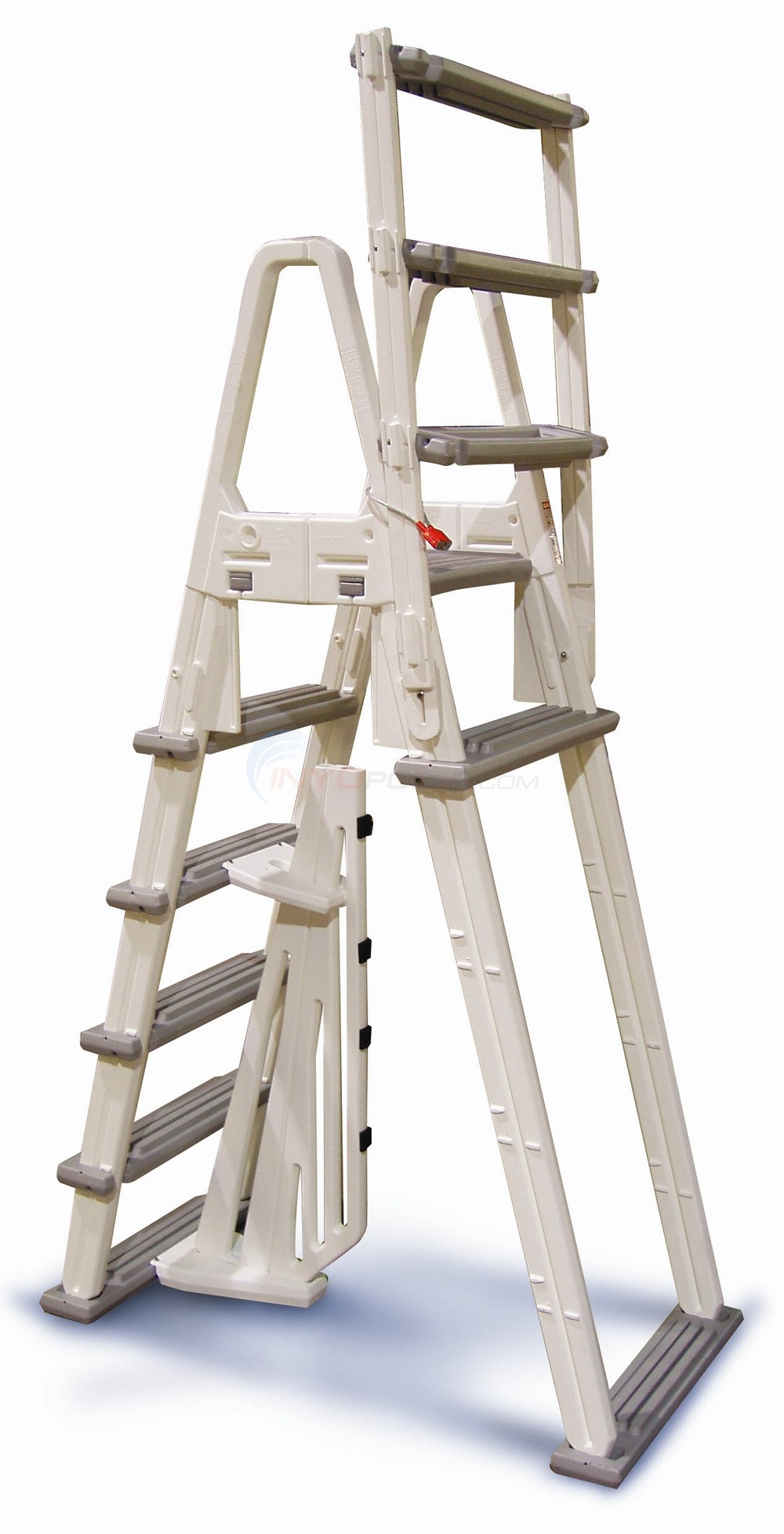 Confer Plastics Heavy Duty A-Frame Ladder w/ Barrier - 7000B ...