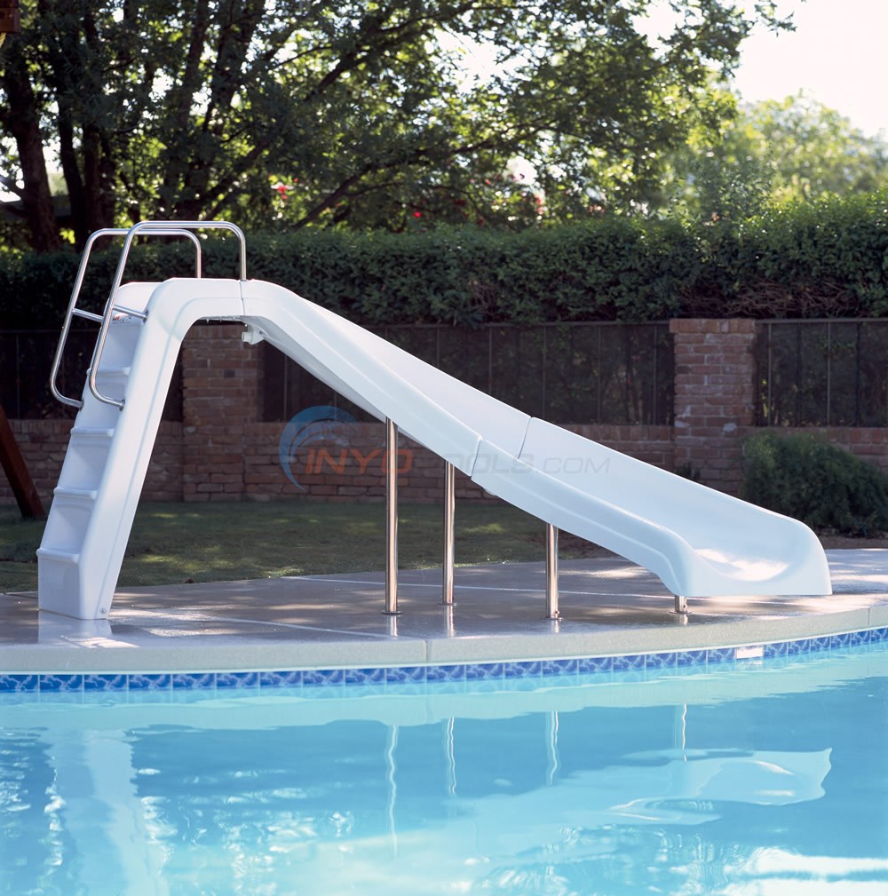 Interfab White Water Pool Slide Left - WWSCL - INYOPools.com