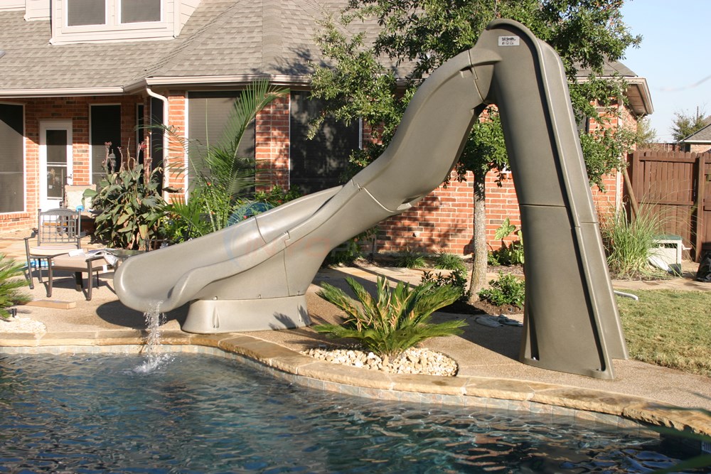 S.R. Smith Turbo Twister Pool Slide Right Sandstone - INYOPools.com
