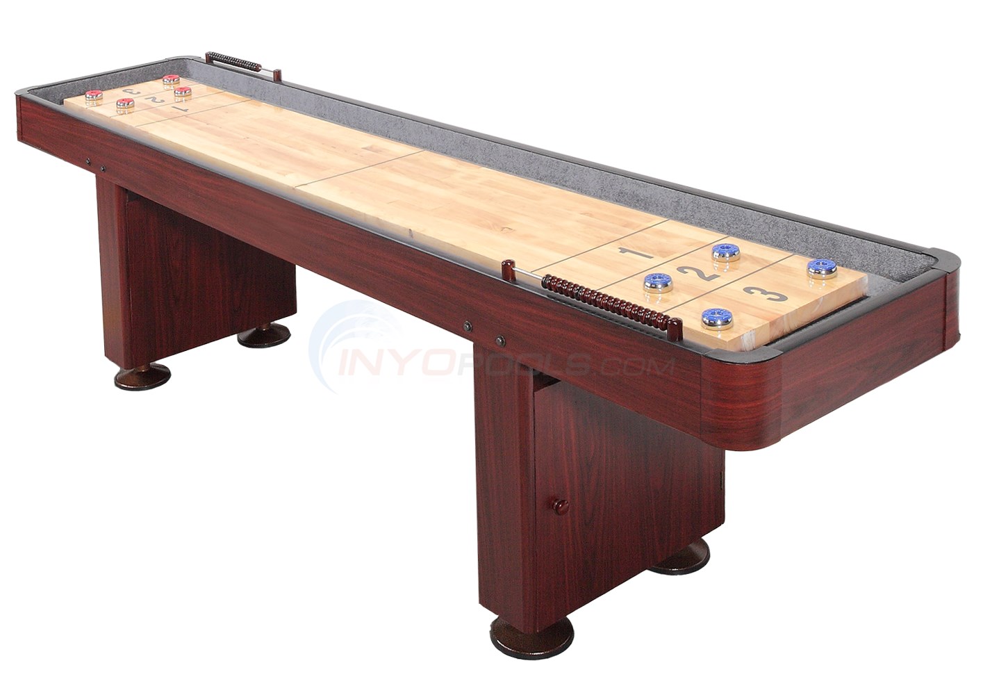 Harvil Shuffleboard Table 12' Dark Cherry - NG1214 - INYOPools.com